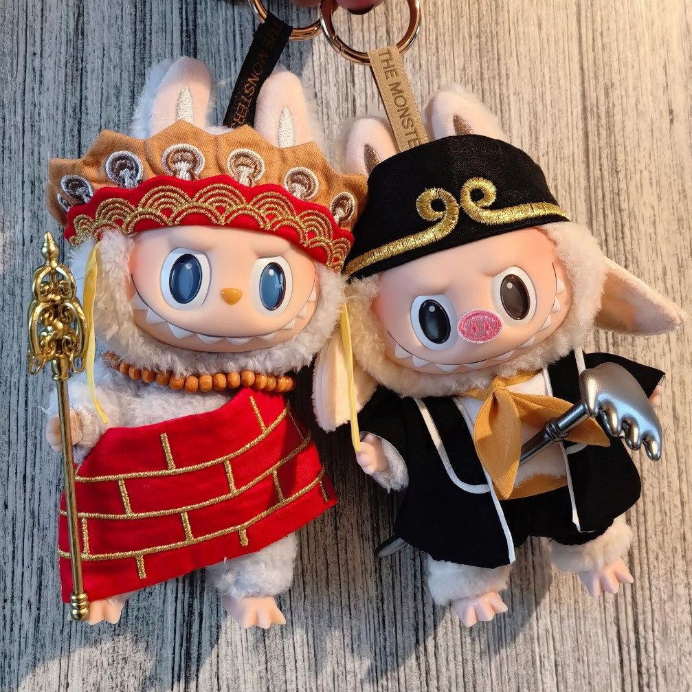 10cm/17cm Doll Labubu Clothes Cute Funny Pig Bajie Baby Clothes Set ...