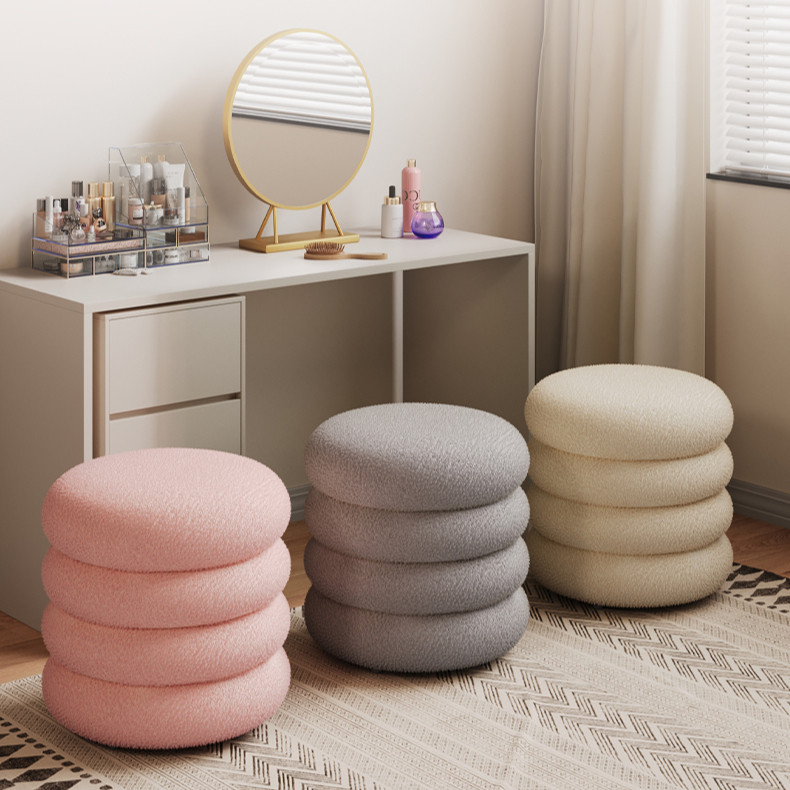 Makeup Stool Home Dressing Table Stool Bedroom Simple Round Stool ...