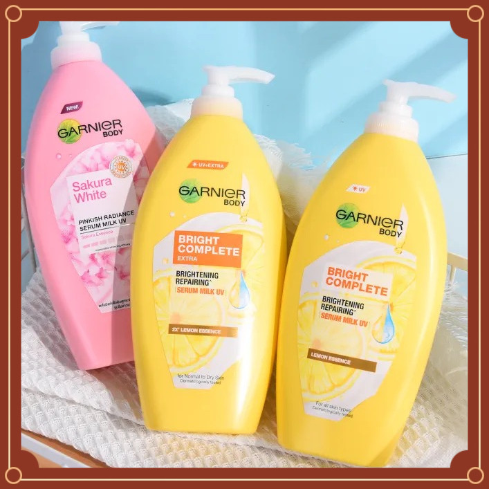 【GARNIER】 Body milk 377 Lemon Whitening VC Dimension c Niacinamide ...