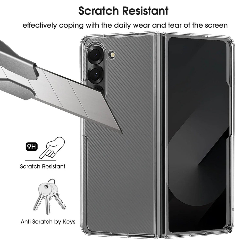 Ultra Thin PC Clear Case for Samsung Galaxy Z Fold 7 6 5 4 3 Fold7 5G ...