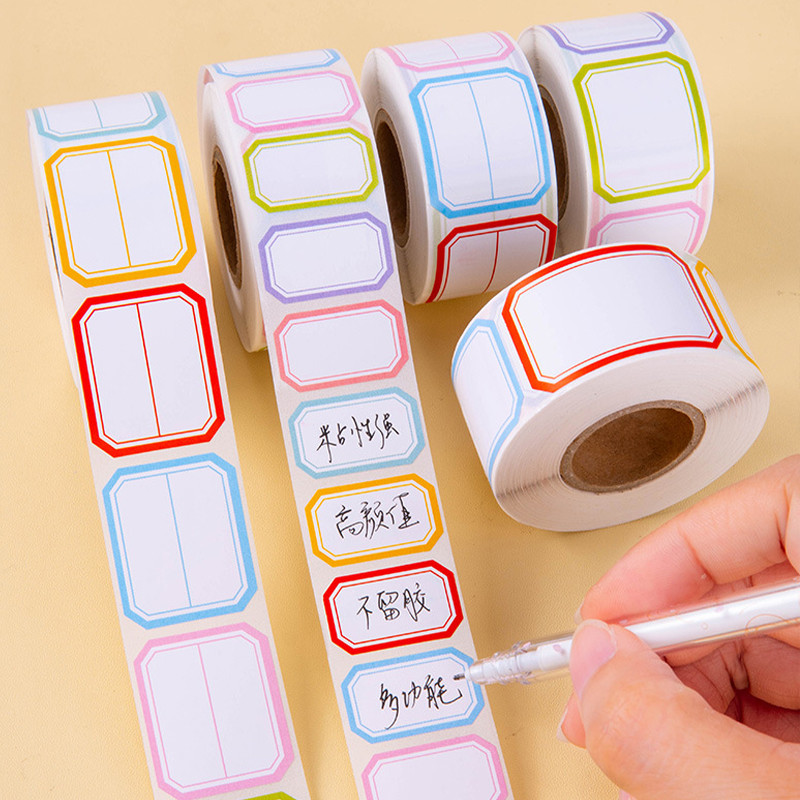 Student Color Label Sticker Adhesive Waterproof Self-Adhesive ...