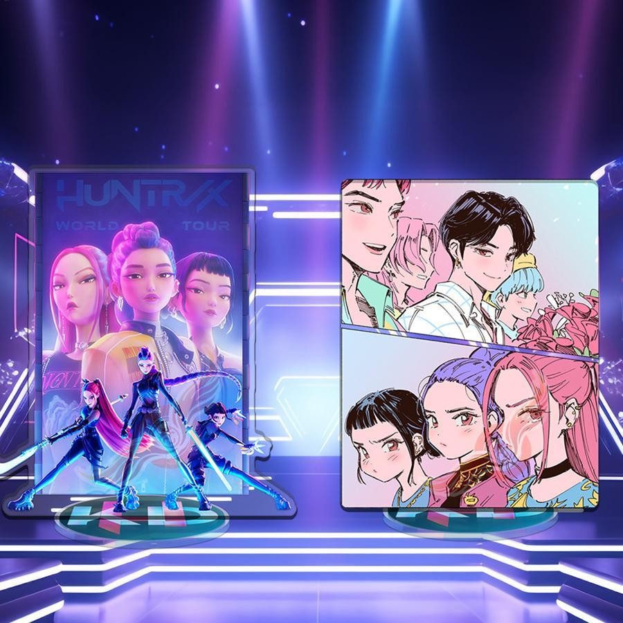 Kpop Demon Hunters Acrylic Standee Cartoon Huntrix Saja Rumi Zoey Mira ...