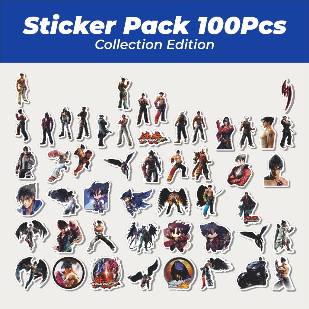 HP Hot Sticker Game Series Tekken Character Jin Kazama Cute Waterproof ...