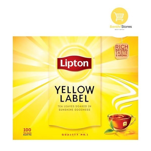 Lipton Yellow Label Tea 100 Bags 200g | Shopee Singapore