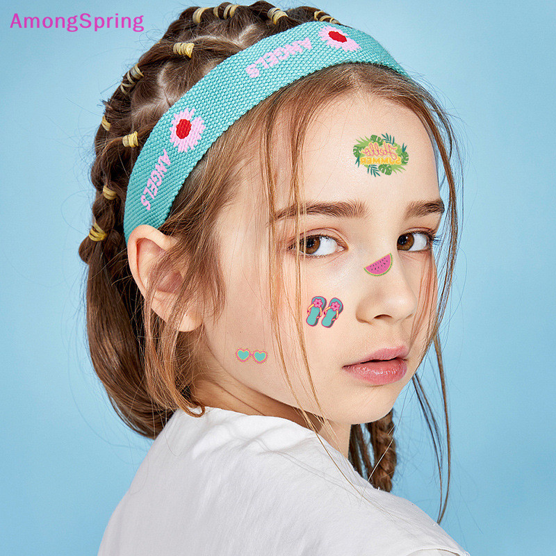 AmongSpring Summer Pool Party Temporary Tattoos Glitter Styles Birthday ...