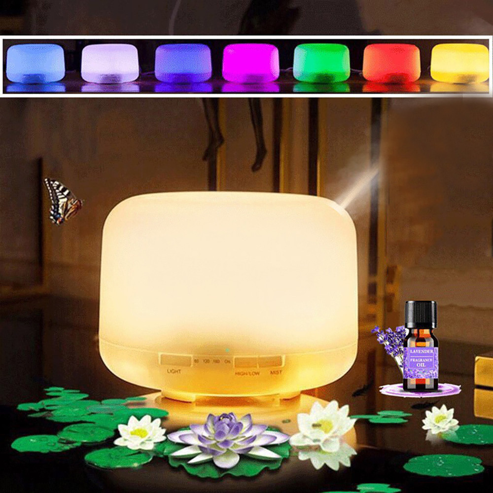 【SG Seller】 500ml Aroma Diffuser 7 Color LED Lighting USB Office ...