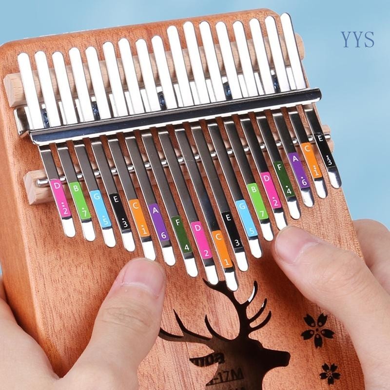 YYS 17 Keys 21 Keys Finger Instrument Training Note Decor Sign Kalimba ...