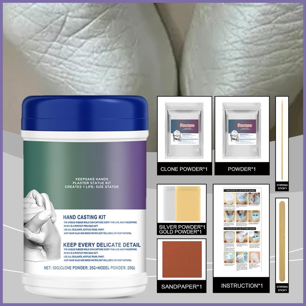Plaster Hand Mold Casting Kit Alginate Molding Powder Safe Alginate ...