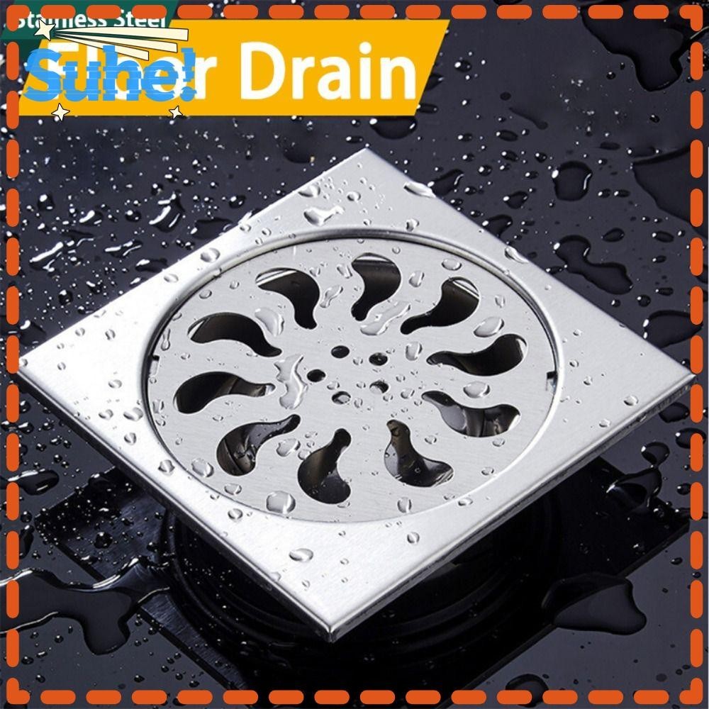 SUHE Shower Floor Drain, Stainless Steel Universal Sink Strainer, Useful Backflow Preventer ...