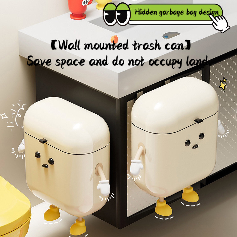 Kitchen Dustbin 9L/12L Restaurant Hanging Rubbish Bin With Lid Dustbin ...