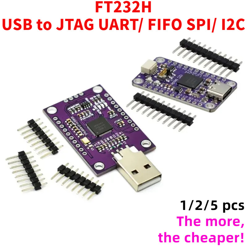 1/2/5pcs FT232H Multifunction High-Speed USB to JTAG UART/ FIFO SPI ...