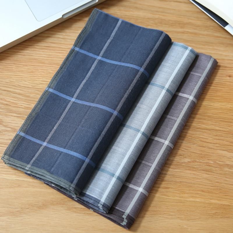 Handkerchief Men's British Plaid Pure Cotton Sweat Absorbing ...