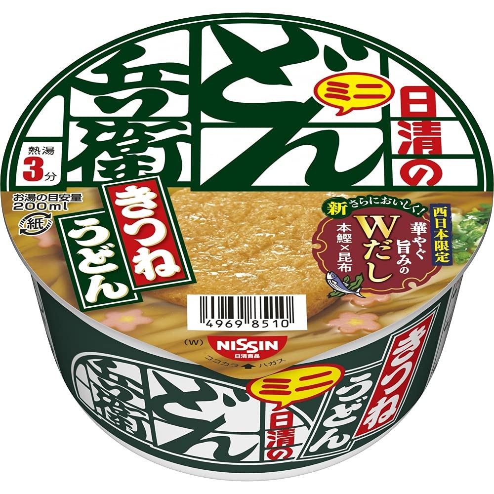 Donbei Kitsune Udon Mini (West) Nissin Foods Cup Noodles 42g x 12 ...