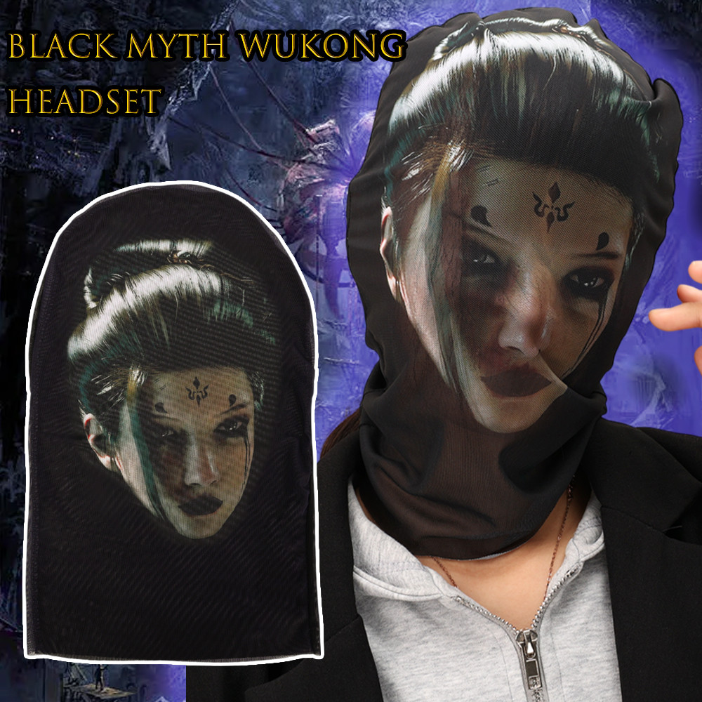 Full Face Mask - Black Myth Wukong Mask - Breathable, Mesh, Elastic ...