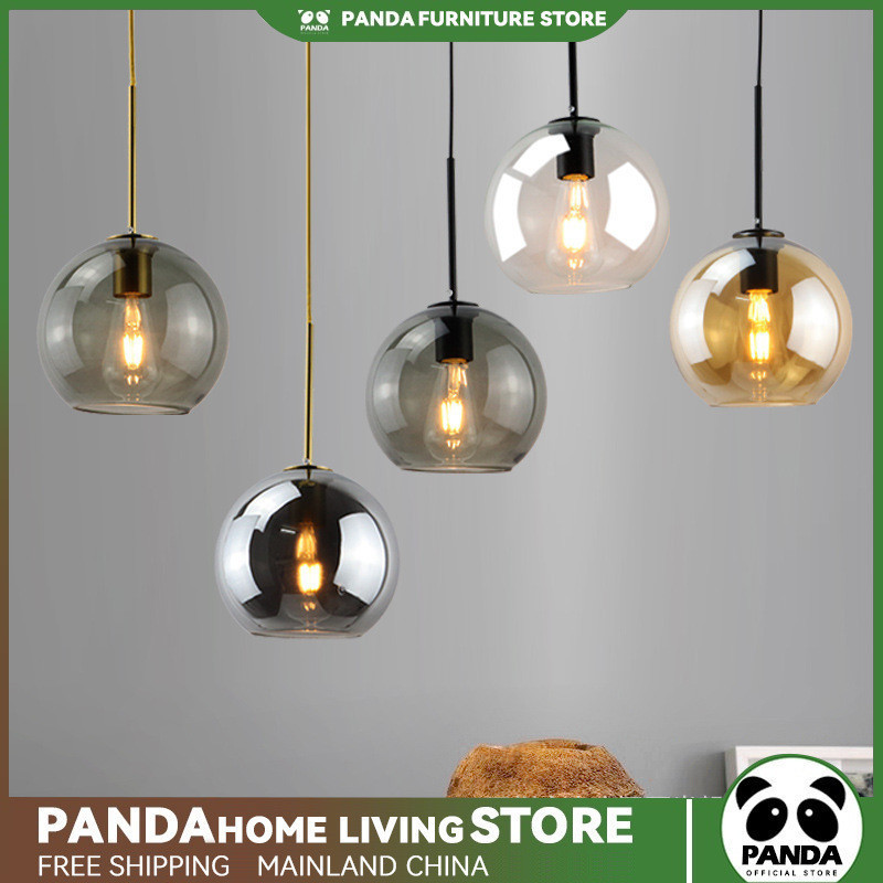 PANDA 7 Styles Nordic Simple Glass Pendant Light for Dining Room ...