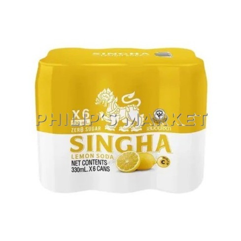 Singha Lemon Soda Zero Sugar (6 x 330ml) | Shopee Singapore