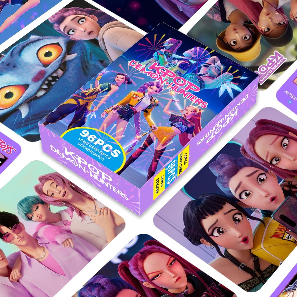 KPop Demon Hunters Photocard Saja Boys Rumi Jinu Lomo Card Postcard with Sticker | Shopee Singapore