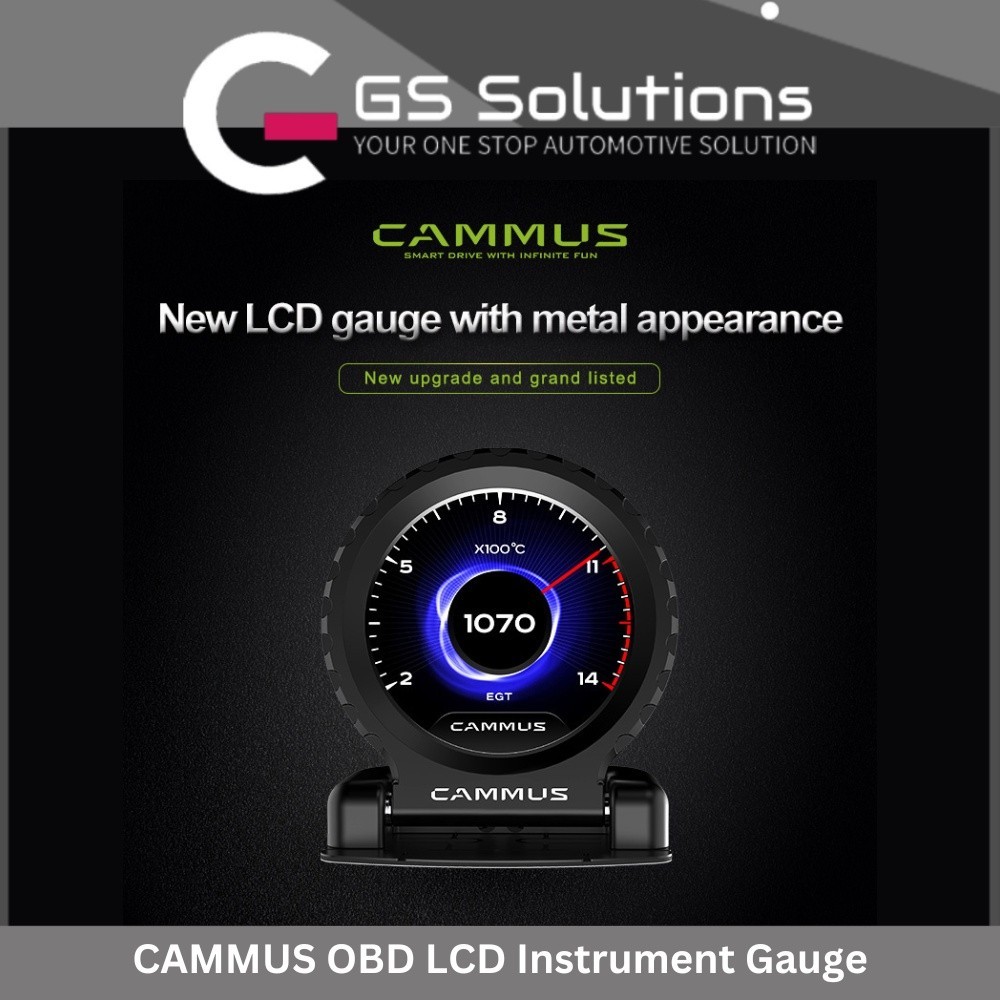 CAMMUS OBD OBD2 LCD METER SPEEDOMETER Gauge Triple Display Water ...