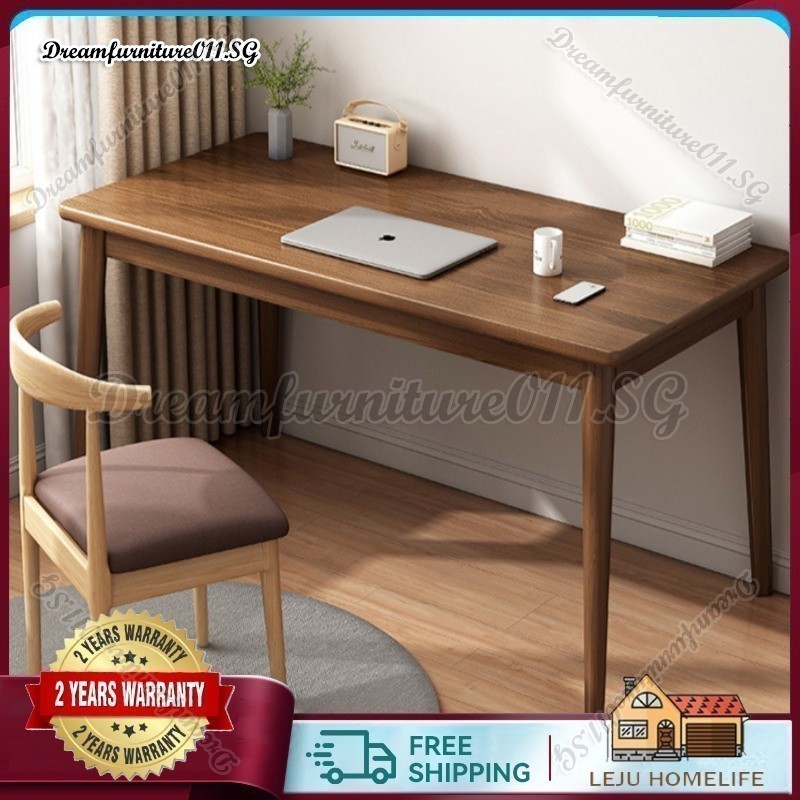 Office Rectangular Solid Wood Table Legs Desk Organiser Computer Table ...