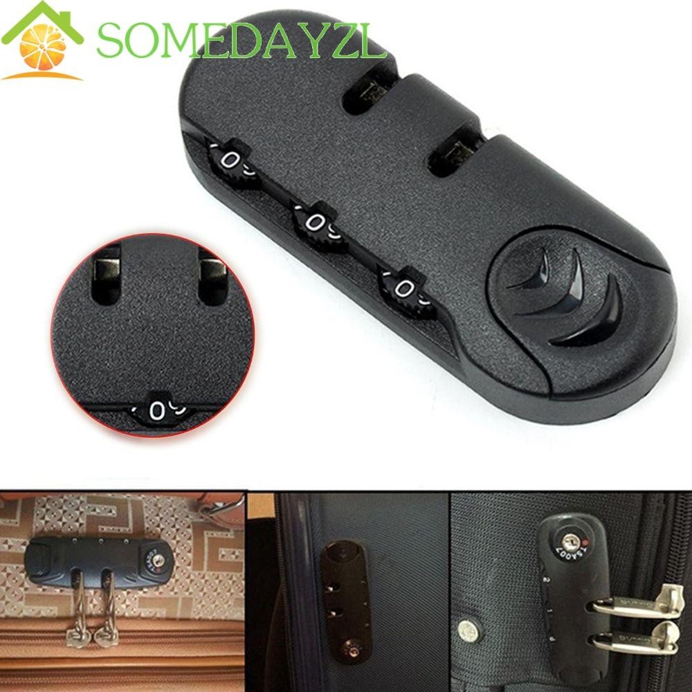 SOMEDAYMX Locks 3 Digit Fixed Lock Lock Pull Chain Anti-theft Luggage ...