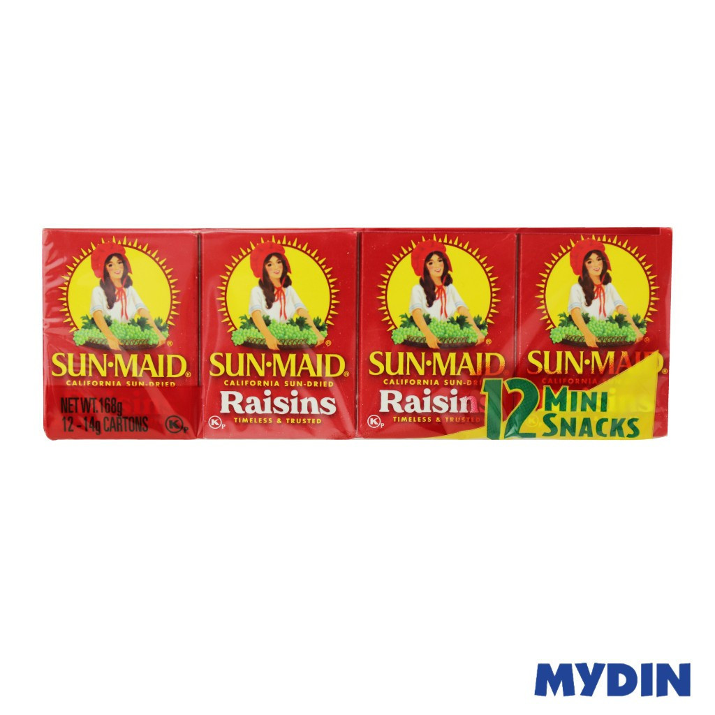 Sun-Maid Natural Raisins Mini Snacks (12's x 14g) | Shopee Singapore