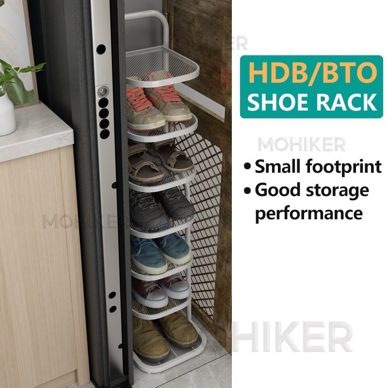 SUICHENG Upgrade Metal Shoe Rack / HDB/BTO Shoe Storage / Multi-layer ...