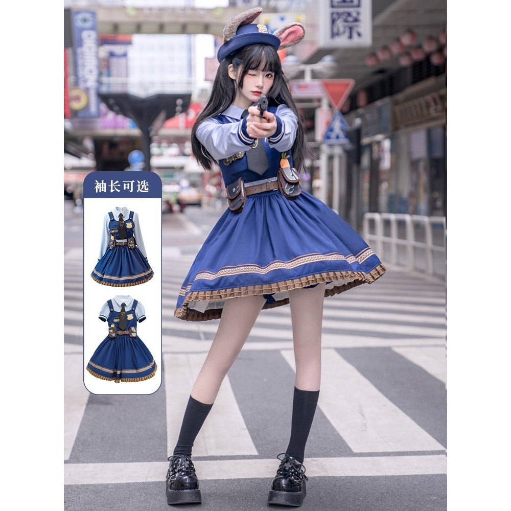 Sg SELLER Adult Rabbit Police Officer cos Crazy Zoo Judy cosplay Comic ...