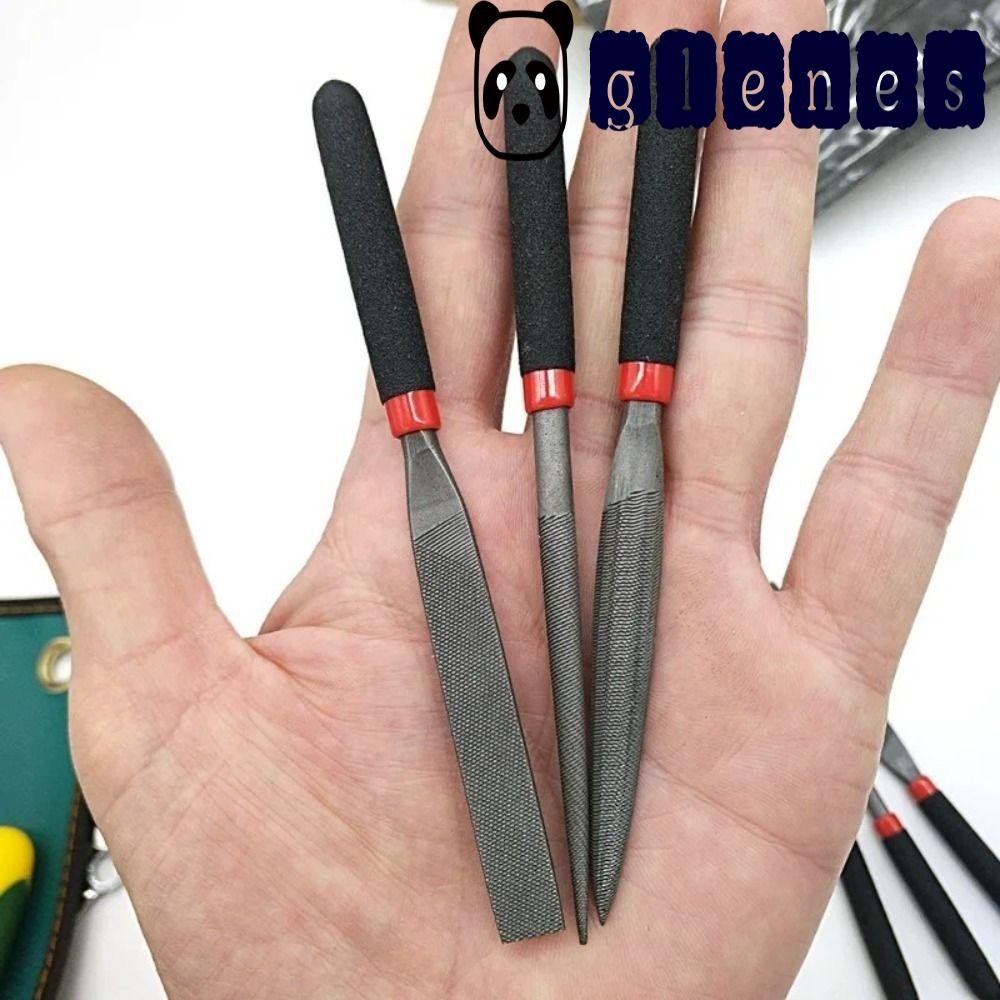 GLENES Small Steel Files, Hand Tool Carpentry Tools Flat File, Set ...