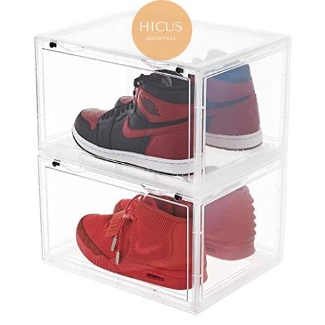 Hicus Local Stock XL Shoe Box sneaker storage stackable transparent ...