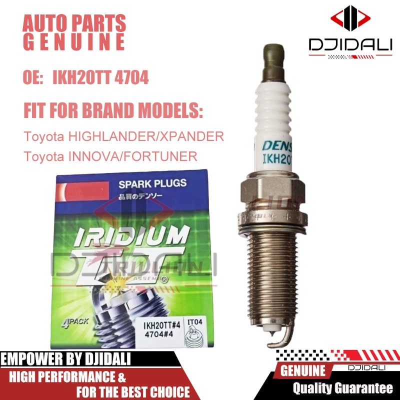 4pcs DENSO Iridium Spark Plug IKH20TT 4704 forToyota INNOVA FORTUNER ...