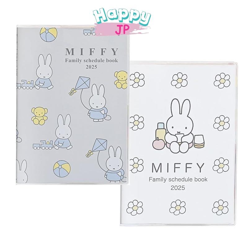 Kutsuwa Planner Miffy Family Planner 2025 B6 Monthly Toy & Outing MF865B 2024 December Start ...