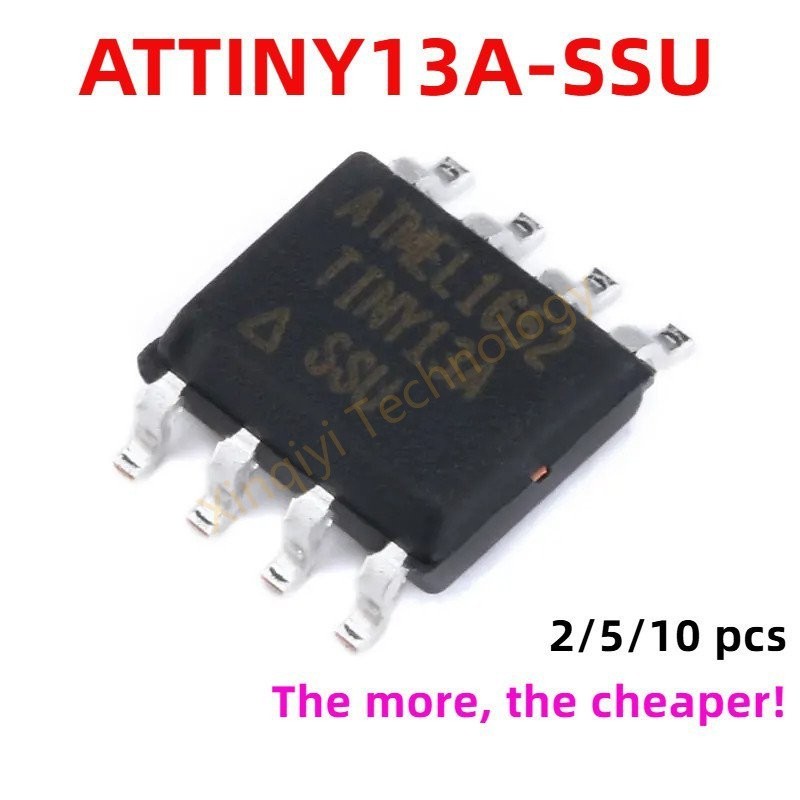2/5/10PCS ATTINY13A-SSU ATTINY13A Single Chip Microcomputer SOP8Small Size of Patch | Shopee ...