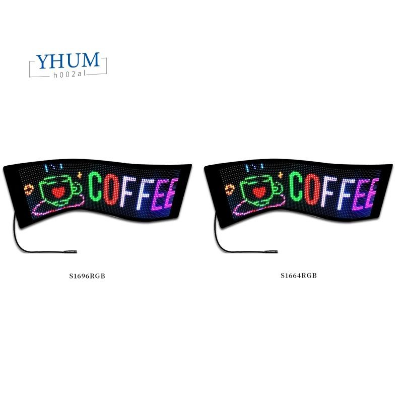 Car LED Screen Signage Flexible Display Scrolling Information ...