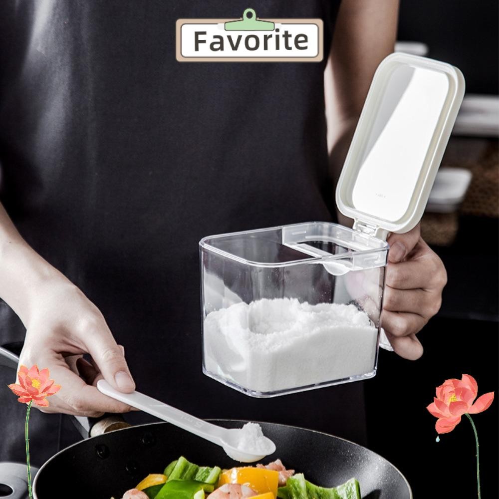 FAVORITEGOODS Quantitative Seasoning Box Dustproof Kitchen Gadget Spice ...