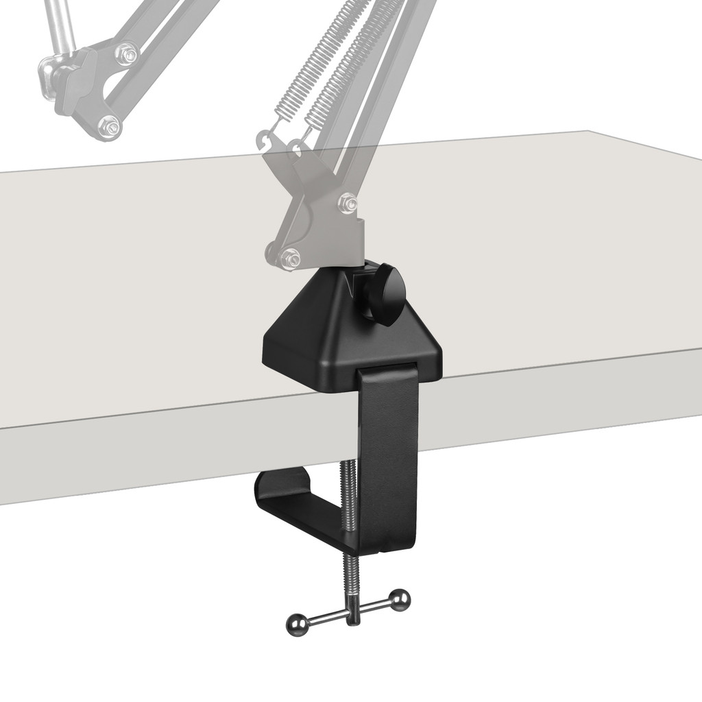 Geekria Microphone Desk Mount Clamp, Boom Arm Clamps for Adjustable Mic ...
