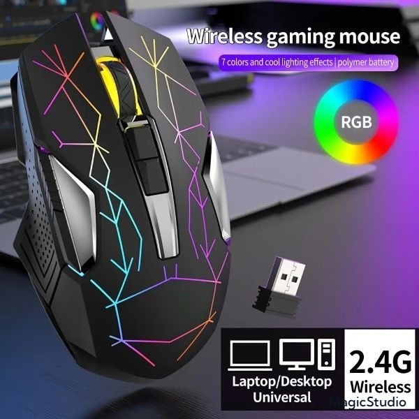 🔥Ready stock🔥 Gaming Silent Wireless Rechargeable Mouse tetikus laptop ...