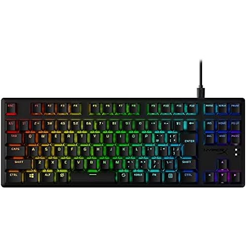 HyperX Japanese Layout Alloy Origins Core RGB PBT Mechanical Gaming ...