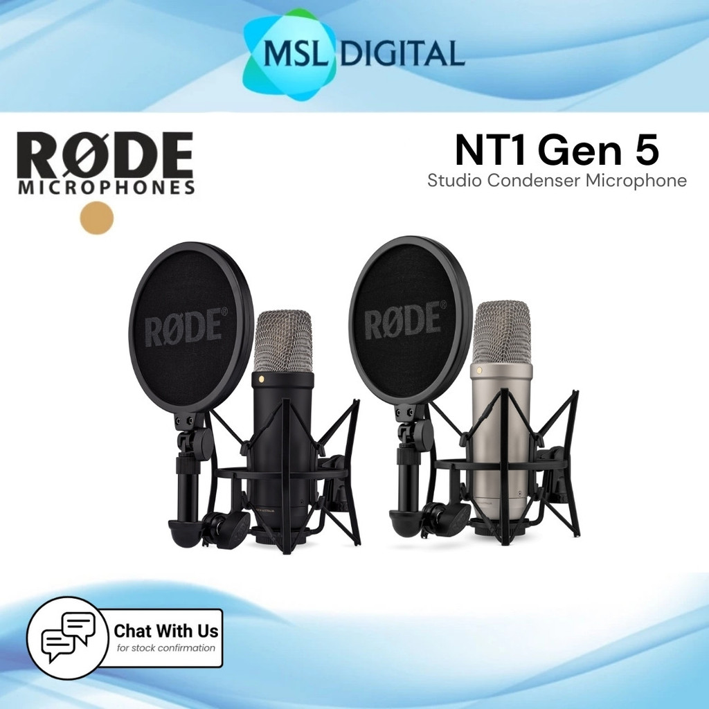RODE NT1 5th Generation Studio Condenser Microphone | World-first 32 ...