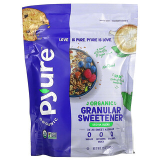 Pyure, Organic Granular Stevia Sweetener Blend, All-Purpose Sugar ...