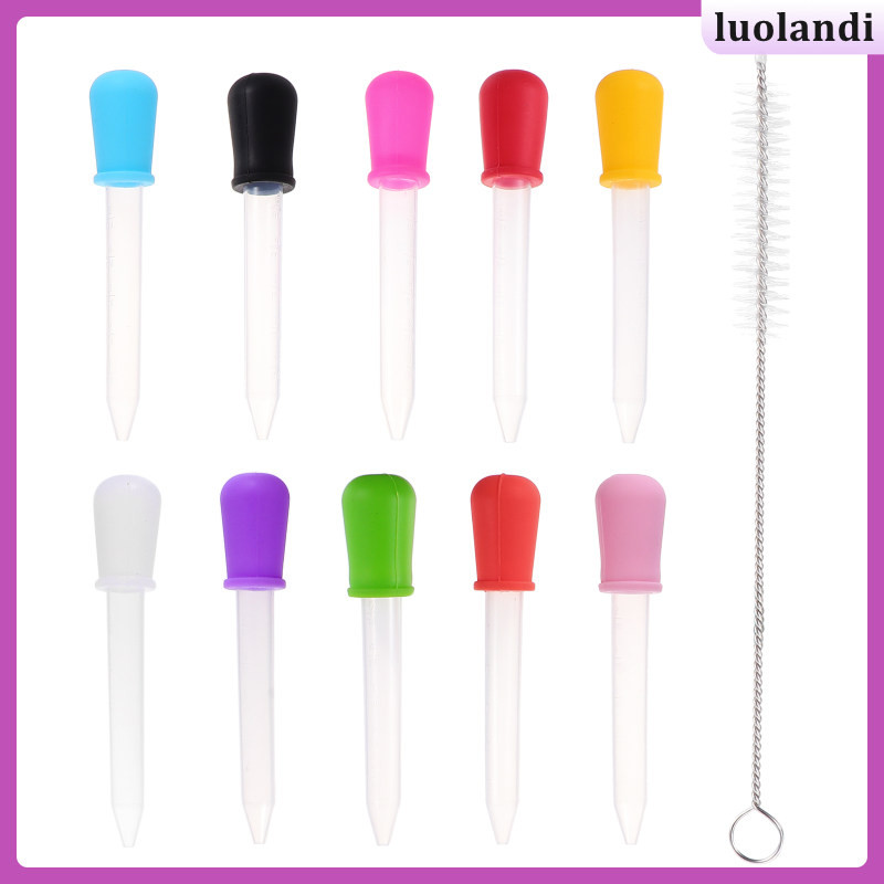 10 Pcs Baby Liquid Dropper Food Training Feeder Milk Dispenser Pipette ...