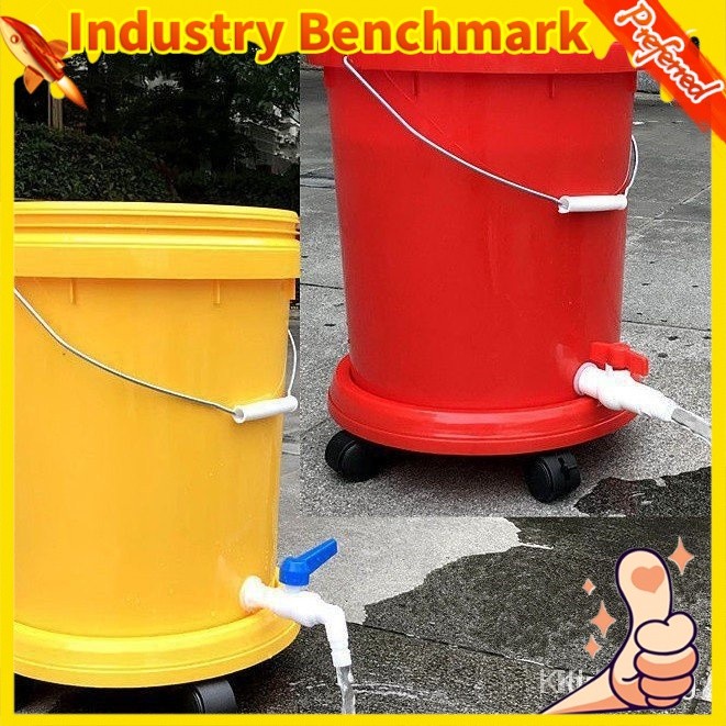 Household Large Plastic Bucket with Faucet Drain Switch Portable round ...