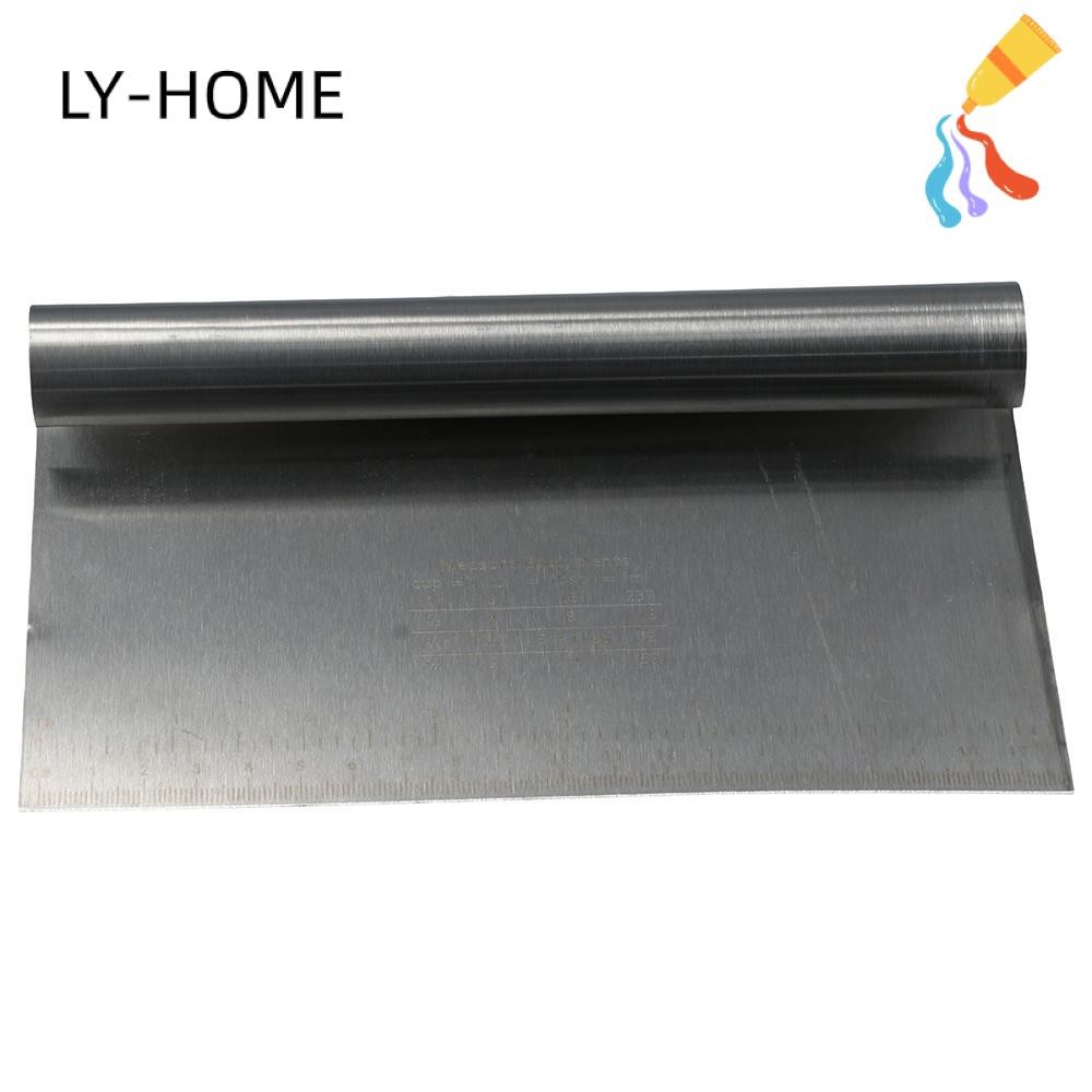 LIAOYING Bench Scraper, Dough Measuring Scale Bench Chopper, Polished ...
