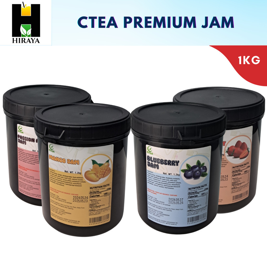 Ctea Premium Fruit Jams 1.2kg with bites / Strawberry jam / Mango jam ...