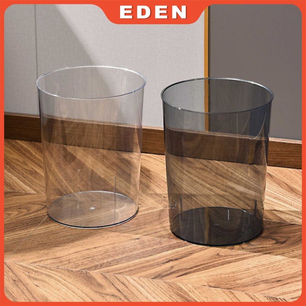 12l Large Transparent Trash Can Aesthetic Trash Can Office Bathroom ...