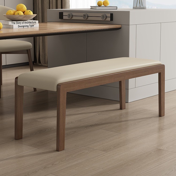 Nordic Solid Wood Bench Dining Stool Bed End Stool Solid Wood Shoe ...