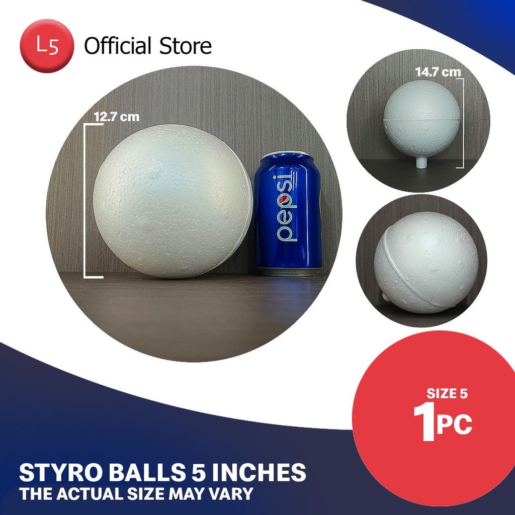 Styro Ball 5 inches (1pc) | Shopee Singapore