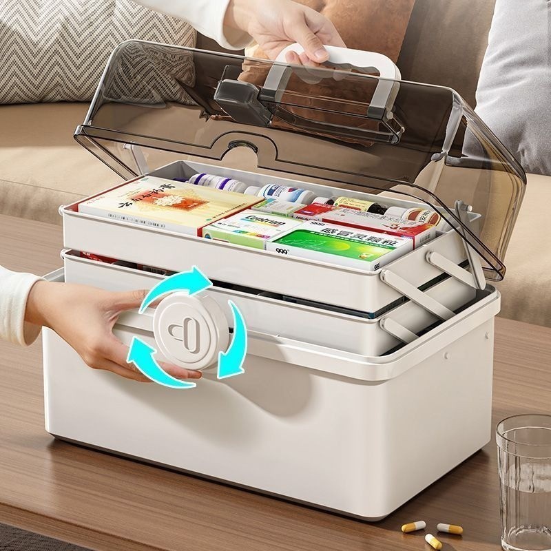 Medicine Box Household Large Capacity First Aid Kit Multi-Layer ...