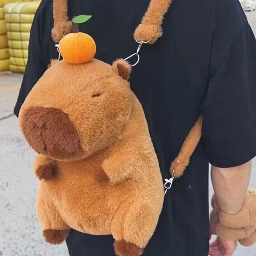 Cute Capybara Backpack Backpack Large Capacity Cartoon Ugly Cute ...