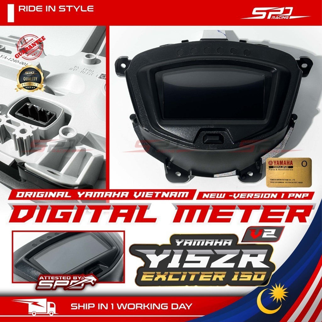 Y15 V2 Digital Meter LED I Original YAMAHA Vietnam - NEW Version PNP ...