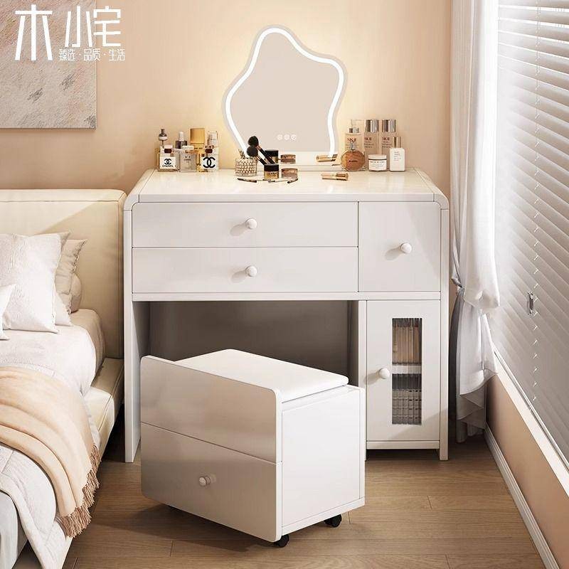 Solid wood dressing table, bedroom small dressing table, 2024 new model ...